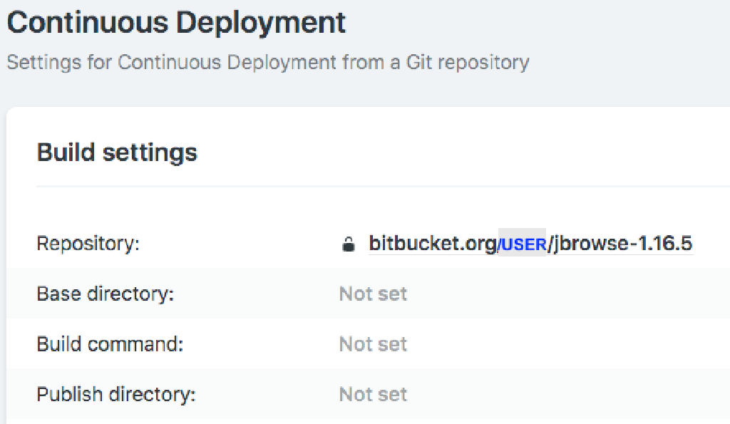 Building a JBrowse instance with free hosting services