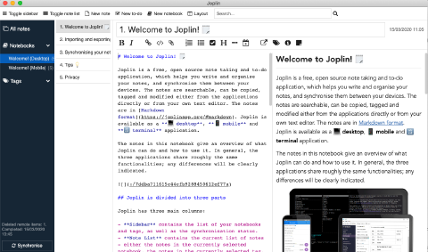 Switching from Journey to Joplin for note-taking using Markdown